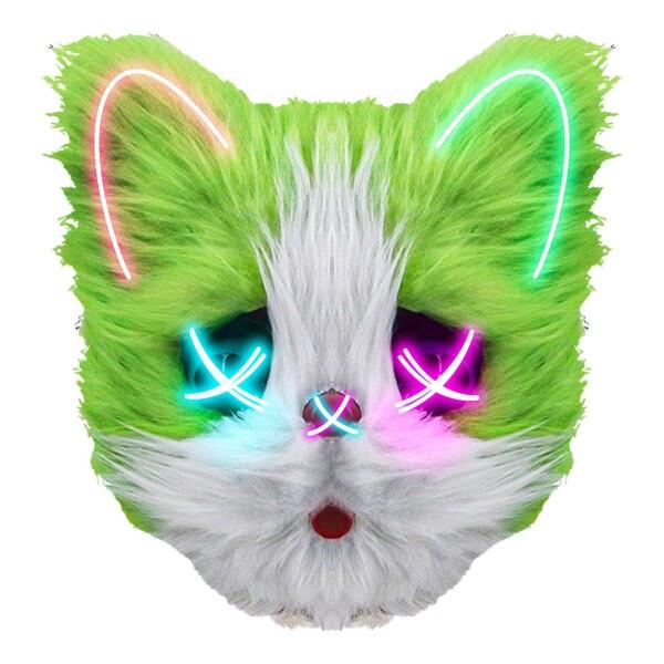 (Adranly) 猫 仮面 コスプレ ハロウィン 変装マスク アニマルマスク かぶり物 ねこマスク 男性・女性用 パーティー用・テーマイベント用 (B)商品コード：49078747084カラー：B多目的用途: ハロウィン、コスプレパーティ...