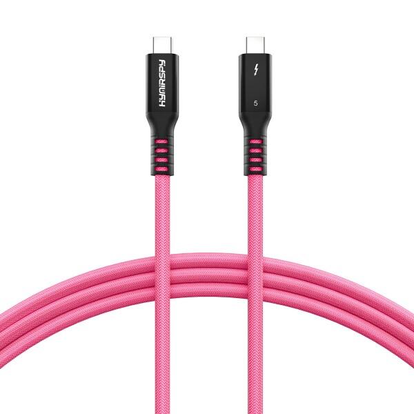 Thunderbolt 5 ケーブル 2m 240W・120Gbps - 8K@60Hz/4K@540Hz対応 - MacBook Pro/Mini (2024)・iPhone16・iPad Pro・Windows対応 - スリム＆高耐久設...