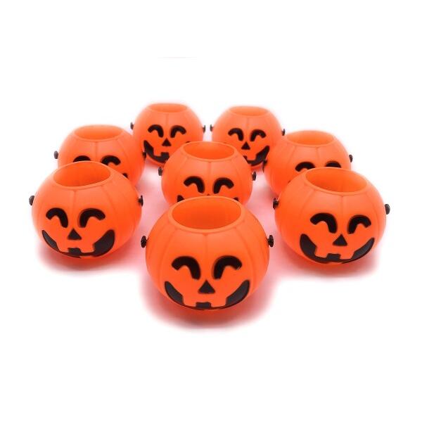 Happy Spring ハロウィン かぼちゃ バケツ お菓子入れ (中_8個)商品コード：49078844011型番：XCFM008サイズ：中_8個カラー：オレンジ可愛いかぼちゃにキャンドルやお菓子、小物を入れて Halloweenを盛り...
