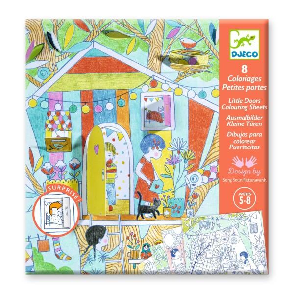 DJECO ジェコ カラーリング サプライズ ニーナズテント ぬりえ 塗り絵 仕掛け お絵かきセット 5歳 6歳 7歳 8歳 9歳 男の子 女の子 入学祝い 小学生 プレゼント ギフト おもちゃ 子供 キッズ 誕生日 運動会 ハロウィン 秋...