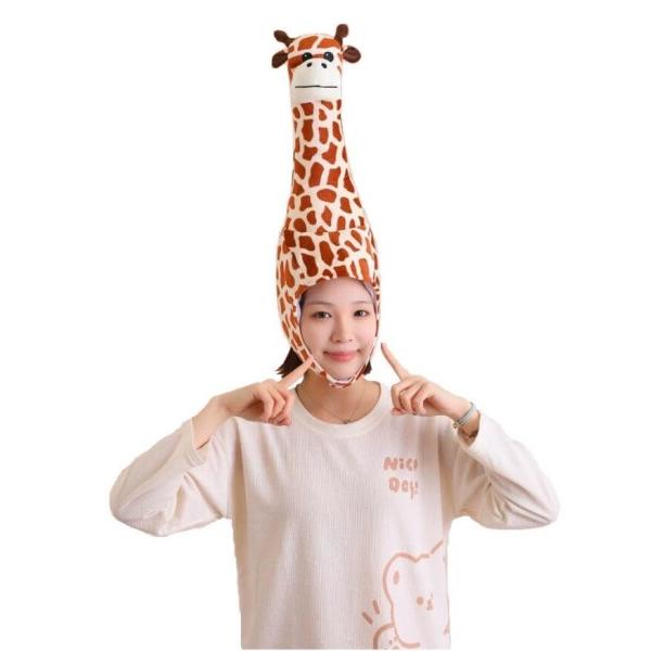 (AUZOEYTOYK) 仮装用 帽子 子供 大人 ぬいぐるみ 被り物 おもしろグッズ パーティー 誕生日会 コスプ イベント なりきりかぶりもの アニマル 演劇 余興 着ぐるみ 写真撮影 舞踏会 仮装道具 ジョークグッズ 6歳以上 ブラウ...