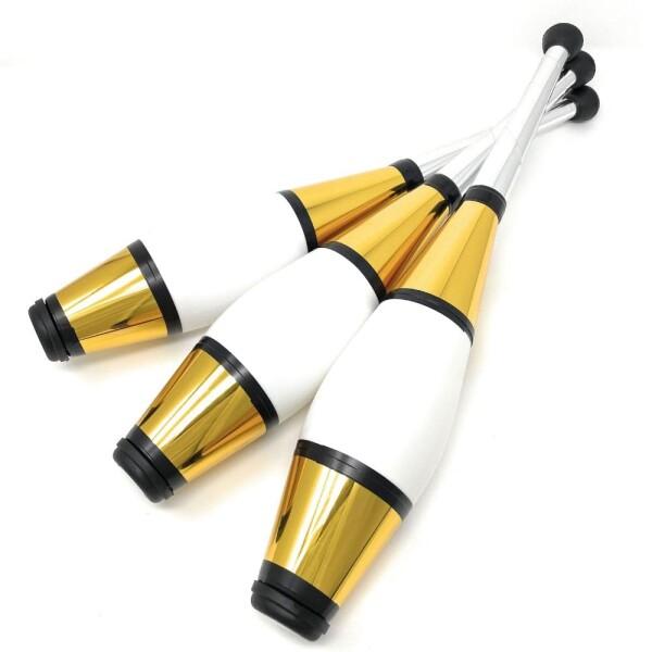 ジャグリングクラブ3本セット JUGGLE 4 FUN (ゴールド)商品コード：49078850786型番：CLASSIC001カラー：ゴールド JUGGLE 4 FUNのビギナーから上級者向けの大人用ジャグリングクラブです。赤、青、ゴール...