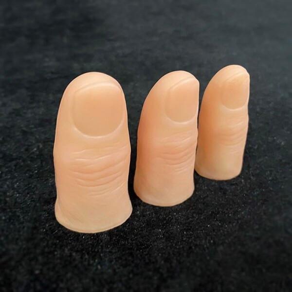 Realistic Thumb Tip/リアルなポリマー樹脂製サムチップ 6本入り 親指チップ リアルなフィンガーチップ マジックアクセサリー 手品 道具 (大サイズ)商品コード：49078850787全く新しい素材で作られたサムチップです...
