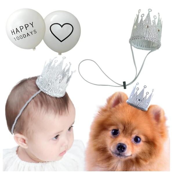 (MIHI) クラウン 風船２個付き ベビークラウン (銀・銀紐・調節付/風船3)商品コード：49078860473型番：MH3カラー：銀・銀紐・調節付/風船3【セット内容】 王冠×1、風船×2 記念撮影を盛り上げる華やかなセットです。 ※...