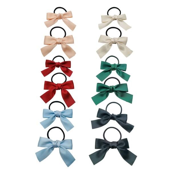 OWIEOW ヘアゴムベビー 髪ゴム子供 ヘアゴムリボン 女の子ヘアアクセサリーキッズおしゃれ かわいい蝶結び12本セット ヘアゴム三歳 幼稚園ヘア飾り 結婚式 お宮祭り お食い始め お祝いギフト(マルチカラー)商品コード：49078860...