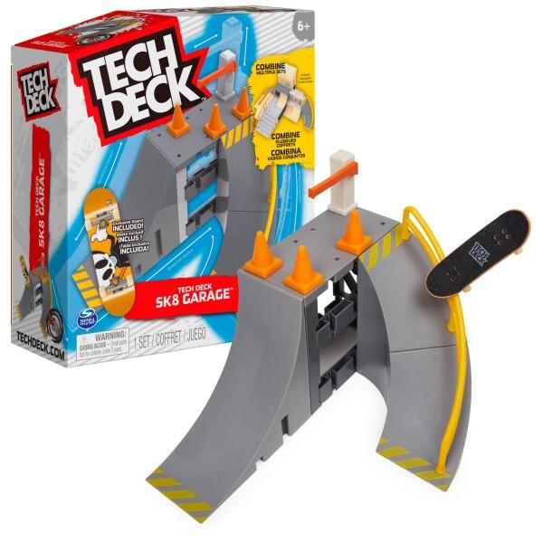 【発売日：2022年06月01日】Tech Deck、Sk8 Garage X-Connect Park Creator、カスタマイズ可能で組み立て可能なスロープセット 専用指板付き 子供のおもちゃ 6歳以上の男の子と女の子向け商品コード：...