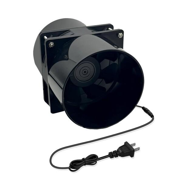 YOWEE AC 100V-240V ダクト用 小型換気扇 軸流冷却排気排煙ファン、 無段階速度制御、120mm x 38mm ダクトファン、ケースファン、浴室・塗装ブース・ペットトイレ用換気扇商品コード：49078874361型番：YW-...