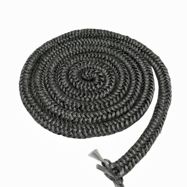 ILLIDAN グラスファイバーロープ 直径6mm/8mm/10mm/12mm 長さ2M/4M/10M ガラスファイバー ガラス繊維 高温ストーブガスケットシール ボイラー炉オーブン窯鋳造用 暖炉シールロープドアシールガスケット交換 ブラッ...