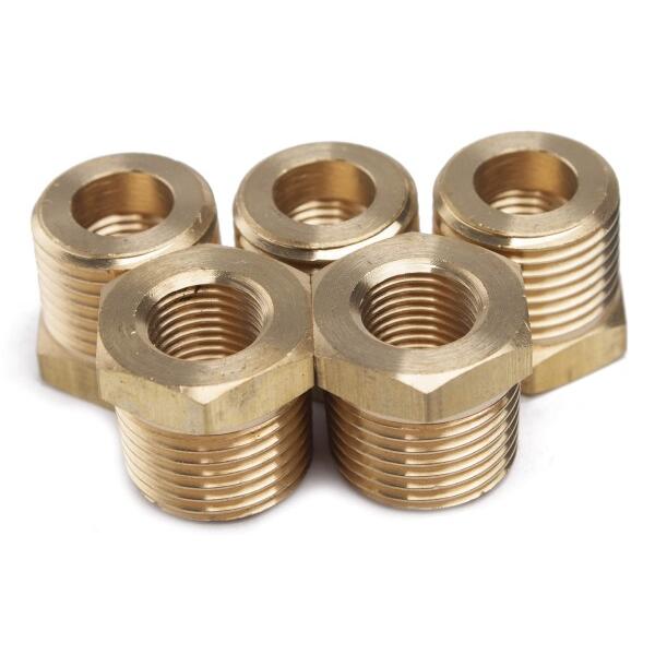 LTWFITTING 六角ブッシング アダプター 異径 オネジ R(PT)1/2内 x 1/4外 浴槽スパウトシャワー用 5個入商品コード：49078879265型番：BSP10284サイズ：5個入サイズ:43g/個、スレッド1:1/2"B...