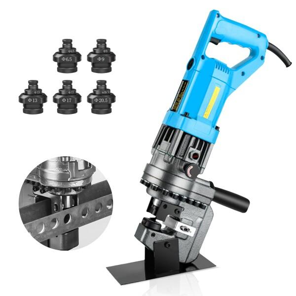 Bonvoisin 電動油圧パンチャー 油圧式パンチ 1200ｗ Φ6.5〜20.5mm 銅板/アルミ板/鋼板/鉄板/山形鋼対応 5種類ダイス付き 日本語説明書付き商品コード：49078883978型番：ZB-81カラー：マルチカラー※穴あ...