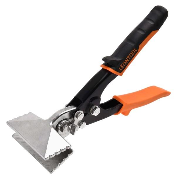LEONTOOL 板金曲げ工具 板金ベンダー ハンドシーマープライヤー グリッププライヤー メタルベンダー 先端幅8cm 最大開口2cm ストレートタイプ 耐摩耗 錆びにくい 強力なリベット 滑り止め加工 握りやすい バネ付 省力 安全ロッ...