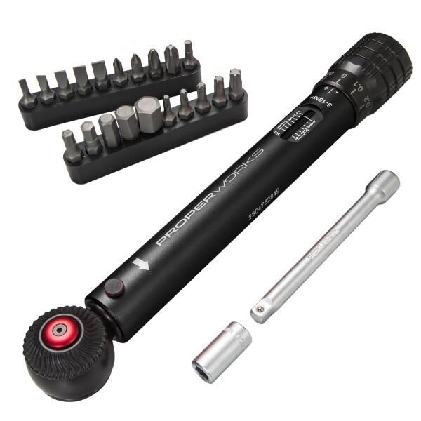 PROPER WORKS トルクレンチ セット 差込角6.35mm (1/4インチ) 3-16Nm プリセットタイプ 20点組 H3/4/5/6/8/10mm T10/15/20/25/30 SL3/4/5/5.5/6 PH0/1/2/3 ...