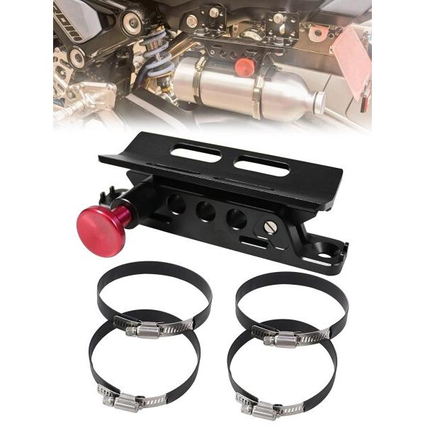 CHELHEAD 車用消火器ブラケット アルミニウム合金製 消火器ホルダー 4つのクランプ付き 消火器マウント調整可能ロールバー ジープラングラーYJ TJ LJ JK JLサハラルビコンポラリスレンジャーRZR UTV Cam-Am AT...