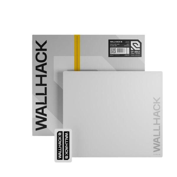 WALLHACK SP-004A ガラスゲーミングマウスパッド | 第4世代マイクロエッチング | 超高速スライドと制動力 | eスポーツ向けミディアムサイズ | 高耐久 強化ガラス | 390×450 mm | ホワイト商品コード：490...