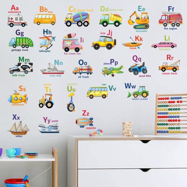 CELAENO ウォールステッカー 子供 アルファベット 知育 英語 男の子 女の子 インテリア 装飾 ベビールーム 幼稚園 保育園 貼って剥がせる 壁紙 ステッカー 壁貼りシール商品コード：49078938230型番：CLJ2506-15...