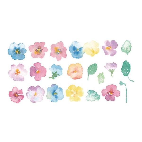 Chirstseason ウォールステッカー 花 水彩系 カラフル 壁紙 シール 部屋飾り インテリア 店舗 ガラスドア リビング キチン 玄関 廊下 剥がせる ウォールシール商品コード：49078938294型番：PTTM6229カラー：...