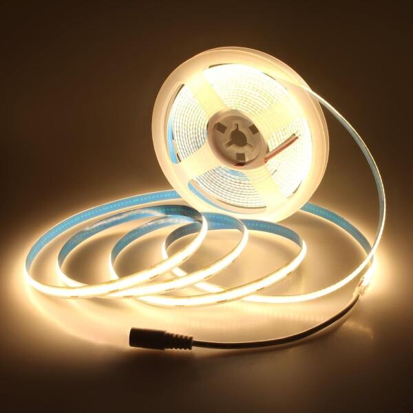 ALITOVE COB LEDテープライト12V ledテープ 5M 1600Leds 3000K電球色 フレキシブル 高密度 CRI85+ FCOB COB LEDストリップライト 切断可能 取付簡単 非防水 イルミネーションライト 店舗...