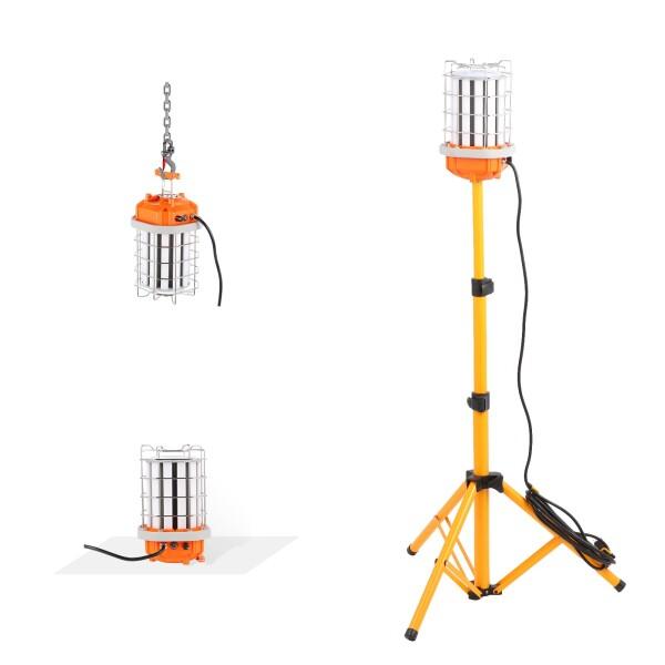 WithProject 360度 LED 投光器 ワークライト 150W 全方向 高輝度18000lm IP64防水 三脚スタンド式 無段階調光式 現場 作業灯 広範囲照明 アウトドア キャンプ 防災対策 屋内 屋外兼用 収納バッグ付商品コ...