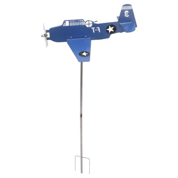 金属風車風車庭 ガーデン風車 飛行機のスピナー 飛行機のウィンドスピナー 飛行機ウェザーベーン ガーデニング 屋外 置物 庭 かざぐるま 風車のパティオ 風車ランキング 風車装飾 ステンレス鋼 ブルー商品コード：49078970652型番：...