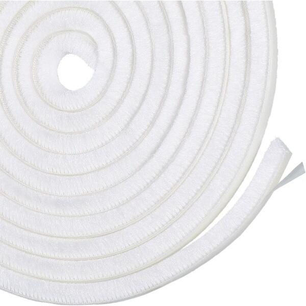 隙間テープ すきまモヘアテープ 窓/ドア/サッシ/玄関用 すきま風防止 毛足長い モヘア 網戸 引き戸 隙間対策 防音テープ 寒さ対策 騒音軽減 虫よけ ホワイト サイズ：9mm*9mm 長さ：10m商品コード：49078991442型番：...