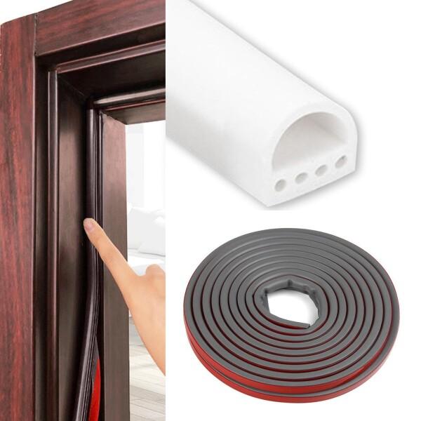 高密度シリコーンゴム素材 室内 ドア 窓 シールテープ 窓ゴムパッキン 隙間パッキン 防音パッキン 自己粘着 防水 高温に強い 衝突回避 防塵 密封する 摩耗しにくい (ホワイト，9mm*8mm*6M)商品コード：49078991488型番...