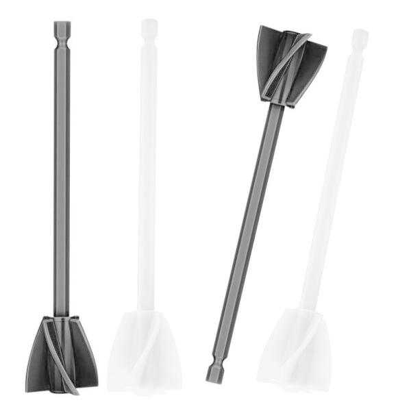 4pcsペイントミキシングパドルドリルペイントミキサーペイントミキサーモルタルミキシングパドル家庭/建設現場に最適 (ブラック 2個+ホワイト2個)商品コード：49079005209型番：neckgeartカラー：ブラック 2個+ホワイト2...