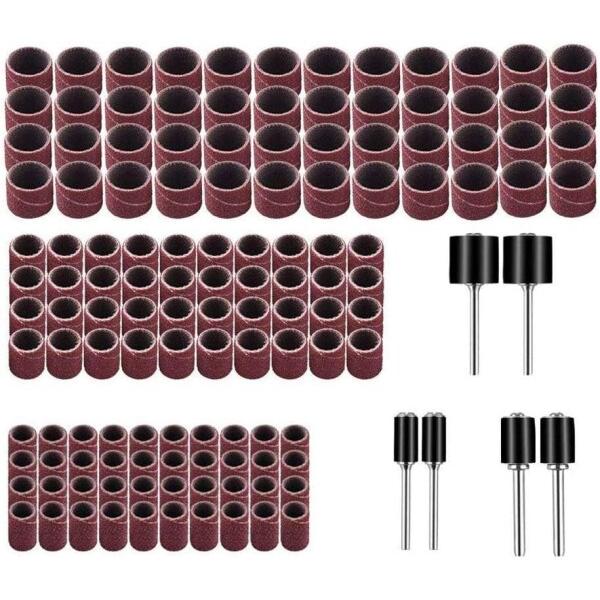 Yesallwas 120 サンディングバンド 126点セット ミニルーター 研磨 ネイルマシン 研磨ホイール サンディングリング サンディングドラム ドラムサンダーセット ロータリーツール 回転 工具商品コード：49079005228型番...