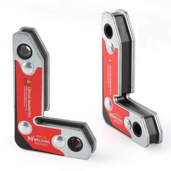 LISHUAI 2個 内側/外側90度 溶接ホルダー 30/60/90角度 溶接マグネット WM7S商品コード：49079067336型番：WM7-S