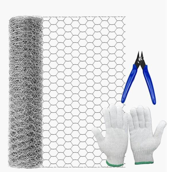 繁殖鶏ケージネットワーク 鶏の金網 ガーデン 家禽 鶏用金網 コーティング 鶏小屋バリア ウサギケージ 六角形鉄金網フェンス庭のうさぎフェンス ガーデンワイヤー 庭用ネット 家畜のーフレーム ェンスネット チキンワイヤー 亜鉛メッキワイヤー...