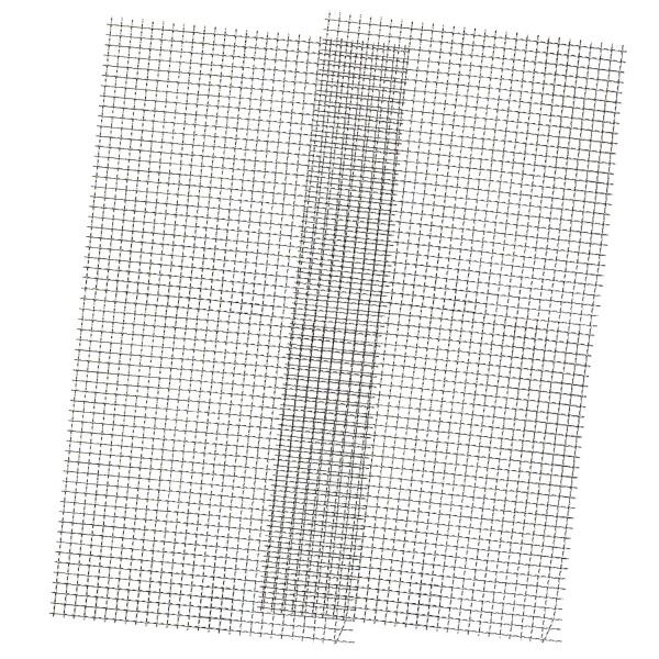 Socpuro 産業用金網 2pcs ステンレスメッシュ 網目4.5mm 0.7mm線径 金網 産業用 610＊310ｍｍ 金網 ネズミ 侵入防止 網 ステンレス 平織金網 高硬度 家庭用 園芸 害虫対策 排水口 配管 換気口 排気口商品コ...