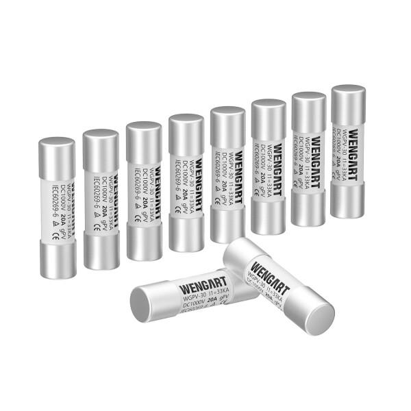 Wengart (ウェンガート) ソーラーヒューズ WGPV-30 DC1000V 10x38mm I133ka 高速光電圧ヒューズ ソーラー光電圧アプリケーション用 10個 (20Amp)商品コード：49079232676型番：WGPV-...