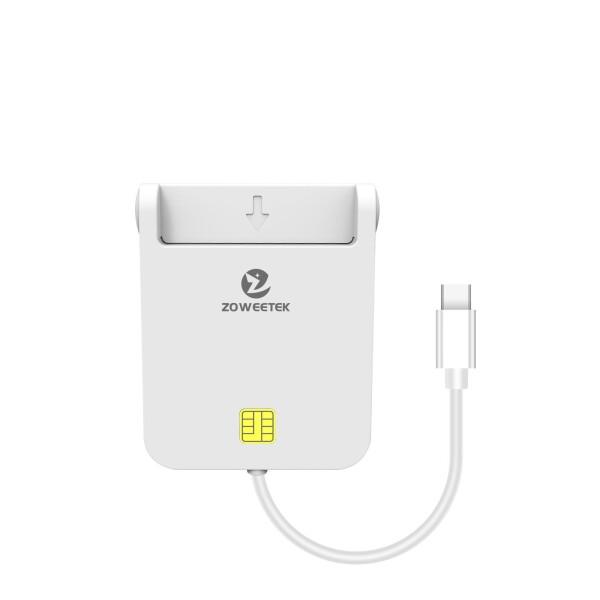 ZOWEETEK ICカードリーダー マイナンバー対応type-c e-Tax確定申告 マイナンバーカード対応 カードリーダーライタ TypeC接続 pc読み取り 自動認識usb-c 国税電子申告 マイナンポータル 多機能接触型マイナンバー...