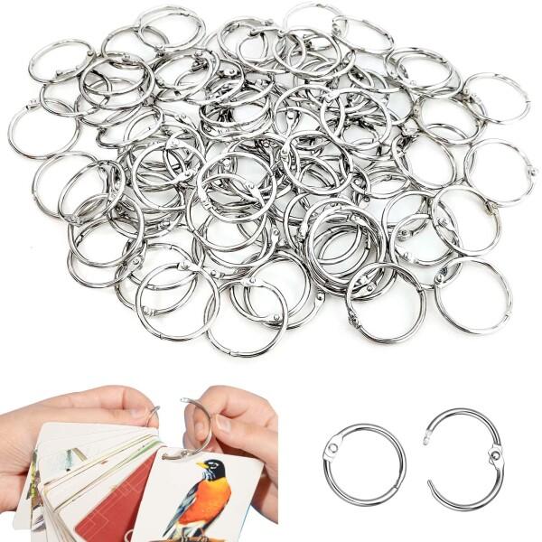 カードリング バインダー リング メタルバインダー リング 50個入り内径30mm 事務用品 バインダーのリング 学習言語用 ノート用取り外し可能商品コード：49079535992型番：HYH01【サイズ】カラー: シルバートーン; ワイヤ...