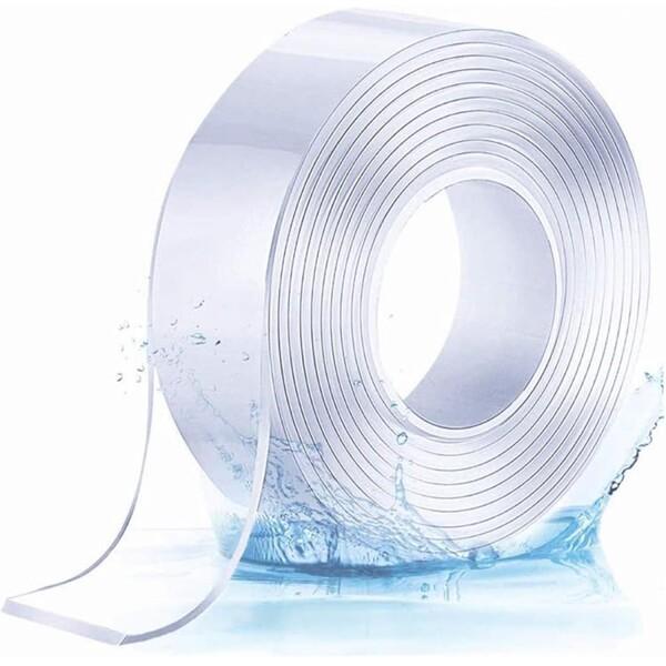 両面テープ 魔法テープ 超強力 のり残らず 水洗い 繰り返し 粘着テープ 透明 滑り止め 防水 耐熱 ナノテープ 壁紙対応 家庭 オフィス 寮 学校 会社 工業用など (FLE-S5001)商品コード：49079537911型番：D8A5-...