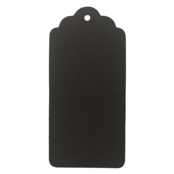 LWR CRAFTS工芸品100個ハングタグスカラップ先頭の矩形、およびジュート撚糸30メートル(9.5cmx4.5cm、黒)商品コード：49079538188型番：HT001サイズ：9.5cm x 4.5cmカラー：ブラック100個を含む...