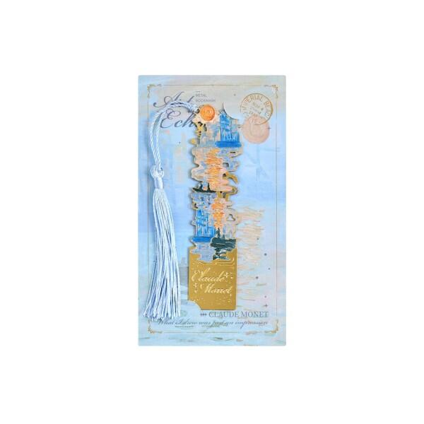 しおり 金属 栞 エレガント感 モネ ゴッホ レトロ調 絵画 名画 華やか バレンタインデーギフト ゴールド中空トリム ブックページマーカー 誕生日プレゼント 女性 女の子 教師 友人 本 恋人に 読書 勉強家 日用品雑貨 文房具 (印象・...
