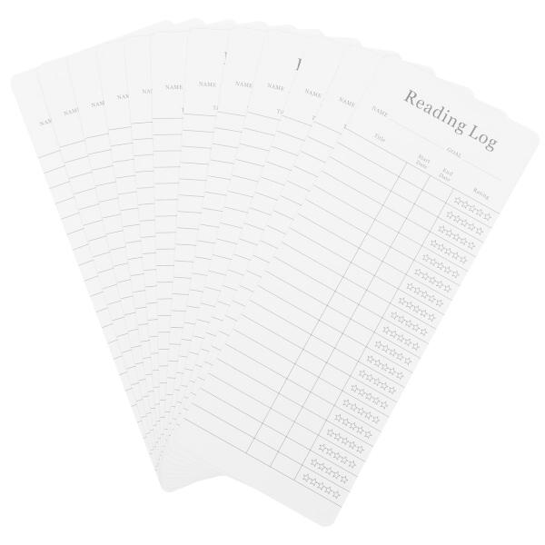 STOBOK 読書ログしおり 12枚セット 図書カード型 ブックマーク 8X3インチ 耐久紙製 読書記録管理用 教師 学生 本好き向け商品コード：49079542203型番：1読書ログ機能: 本のタイトルや読書開始日、読了日を記録できるログ...