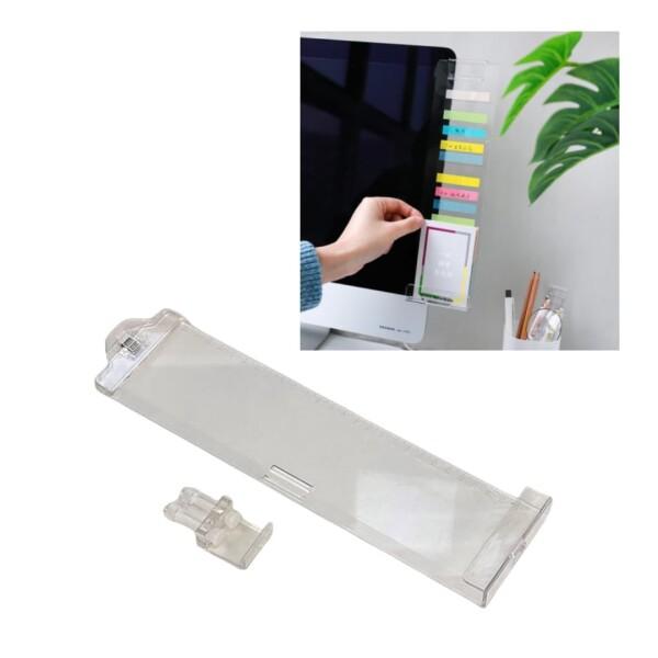 WBLDBB パソコンモニター用メモボード メモボード クリアボード 付箋張り付けボード パソコンモニター用 コンピューター下のメッセージストレージ ホームオフィス向け (右側 無膠ネジ式モデル)商品コード：49079544449型番：右側...