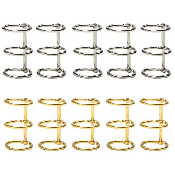 MAEXUS ルーズリーフ バインダーリング 10個入りバインダー 穴径20mmルーズリーフ バインダー 3穴バインダーで手帳や単語帳を作成しよう 製本用とじ具単語帳手帳アルバム商品コード：49079545401型番：31HK0070サイズ...