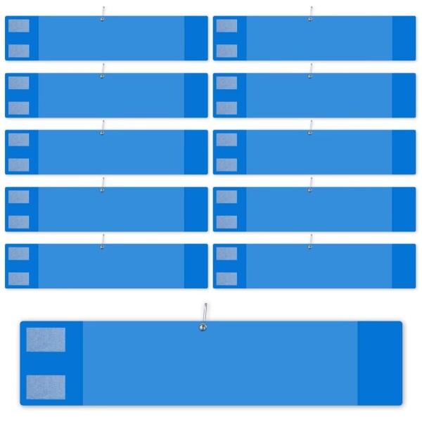 腕章 紙差し込み式 安全ピン付き マジックテープ 自治会 学校 撮影 スタッフ 町内会 イベント用 10枚セット (青)商品コード：49079547871サイズ：10枚セットカラー：ブルー（紙差し込み式）?【紙を差し込んで使用するタイプの腕...