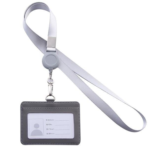 EsiFare idカードホルダー カードホルダー 首掛け 両面 横型 ネームホルダー 両面クリア 吊り下げ名札 社員証ケース脱着式 ネームホルダー 首掛けリール カードケース 丈夫で耐久性があり より便利に使用でき 首掛け 両面とも使用可...