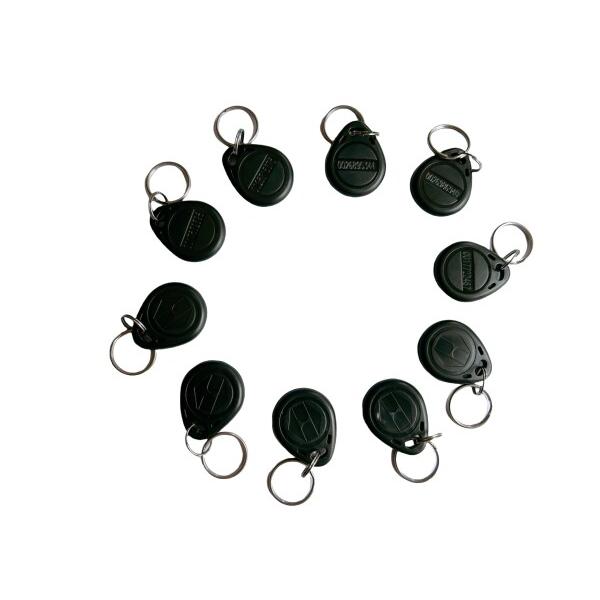 125khz キーフォブアクセス RFIDタグ em4100 RFIDキー (10個パック) (ブラック)商品コード：49079549170型番：JWFKWNHカラー：ブラック///ホワイトチップ:EM4100、動作周波数:125kHz、読...