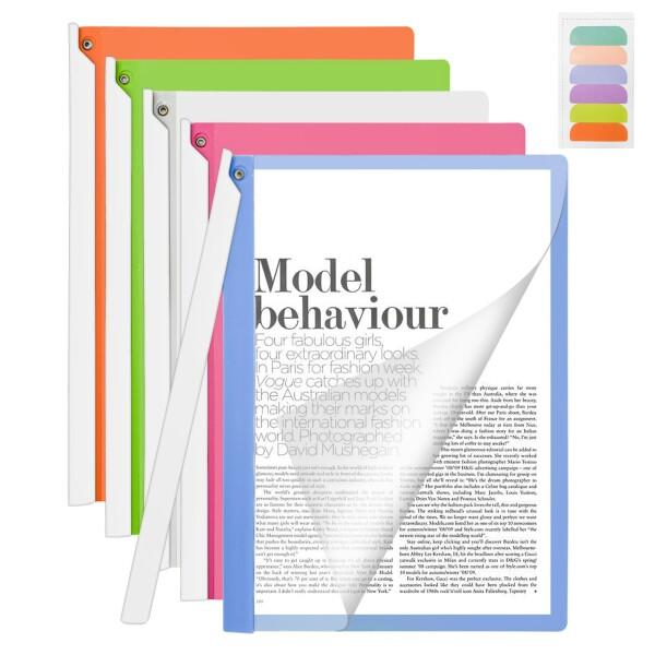 VANRA レールファイル A4タテ スライドファイル カラー 5冊パック クリアファイル収納ホルダー 大容量 防水 ビジネス 会議 オフィス 履歴書 プレゼン用 ラベル付き商品コード：49079555708型番：30000328サイズ：2...