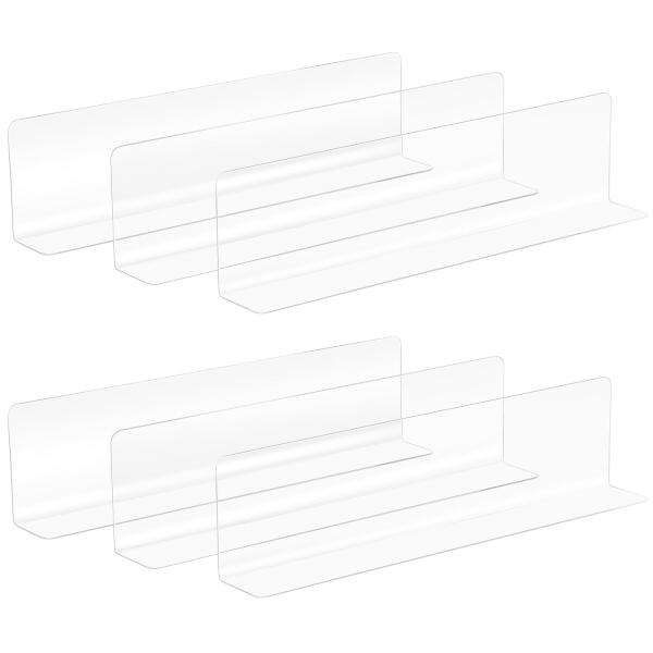 DOITOOL L字型仕切り板 透明プラスチック製 7.9×2.4×1.2インチ 棚仕切り 20個セット スーパーマーケットやオフィス、キッチン収納に最適商品コード：49079561221型番：AD95Z07A2FZQC0J3CHY06R1...