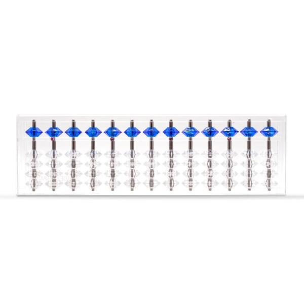 クリスタルそろばん 13桁 日本製 スワロフスキー付き 子供 高齢者 ボケ防止 脳活 集中力 暗算能力 おもちゃ インテリア 初級 キラキラ おしゃれ かわいい (ターコイズブルー)商品コード：49079564092型番：crystalab...