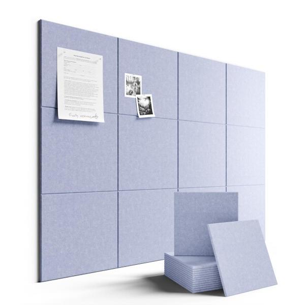 「壁に貼る 掲示板 90×120cm 12 枚セット」Fluxynara コルクボード代替品 コルクボード 掲示板 ボード DIY オフィス・家庭用 おしゃれな飾り物 強力シール 70 枚付き - ミスティーブルー商品コード：4907956...