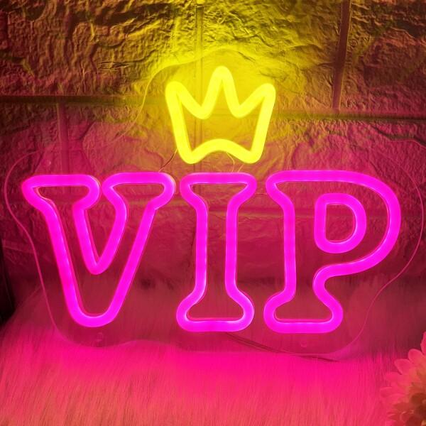 VIP ネオンサイン 壁装飾用 LED ネオンライトサイン USB 電源付き VIP ラウンジルーム装飾 ナイトクラブ バー ホテル 空港 レストラン ビジネスサイン VIP ルーム用ライトアップサイン商品コード：49079565945型番...