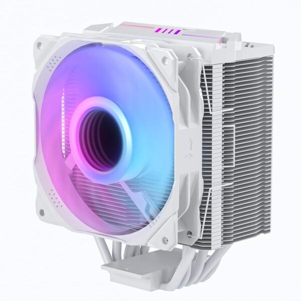 upHere CPUクーラーサイドフロー型 LGA1700対応 高性能 ARGB PWMファン採用 AURA Sync同期 5V 3PIN ARGB/Auto RGB ヒットパイプ5本 AM4対応 白い商品コード：49079577858型番...