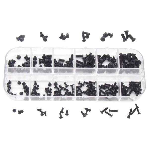 オーディオファン ネジセット 皿頭小ネジ 12セット M2 M2.5 M3 各種20本 収納ケース付き商品コード：49079578434型番：AF-FHS012BK皿頭小ネジノートパソコンの内部によく使われているネジ12セット各種20本入り...