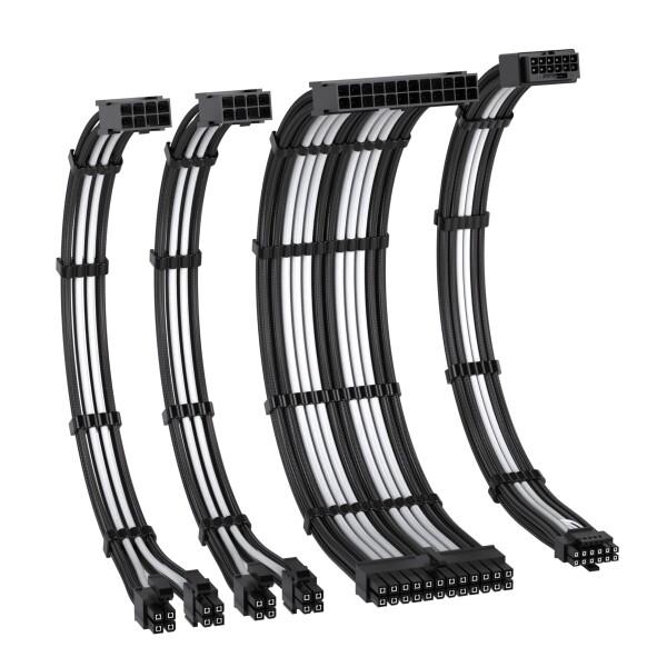 EZDIY-FAB PCIe 5.0 12VHPWR PC電源専用 PSU延長スリーブケーブル 16AWG 高性能銅芯 ATX 24ピン / EPS 8ピン(4+4) / GPU 16ピン(12+4) 対応 1000W PC電源ユニット用 ...